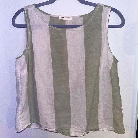 beachlunchlounge | Tops | Beachlunchlounge Collection Green And White ...
